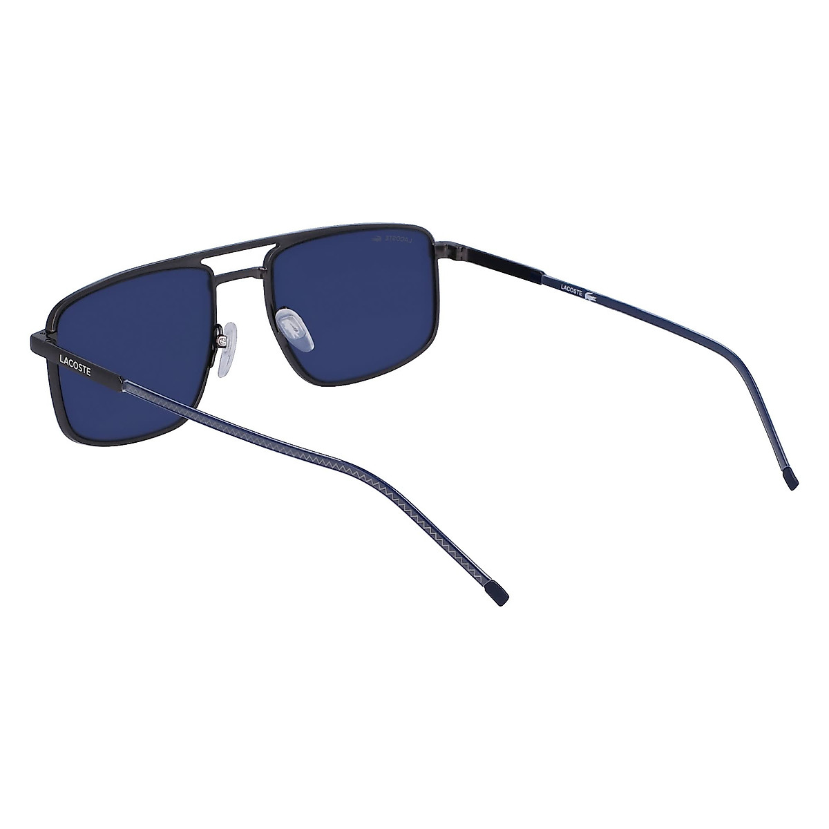 Lacoste Men's Sunglasses L255S - Matte Dark Grey with Solid Blue Lens