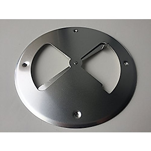 LavaLock® 8" aluminum pinwheel bbq smoker pit intake blade damper vent set