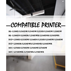 S G 2 Pack Compatible Toner Cartridge Replacement Brother TN-660 TN660 | Use with HL-L2380DW HL-L2300D HL-L2340DW MFC-L2685DW MFC-L2680W MFC-L2740DW DCP-L2540DW MFC-L2740DW Printers