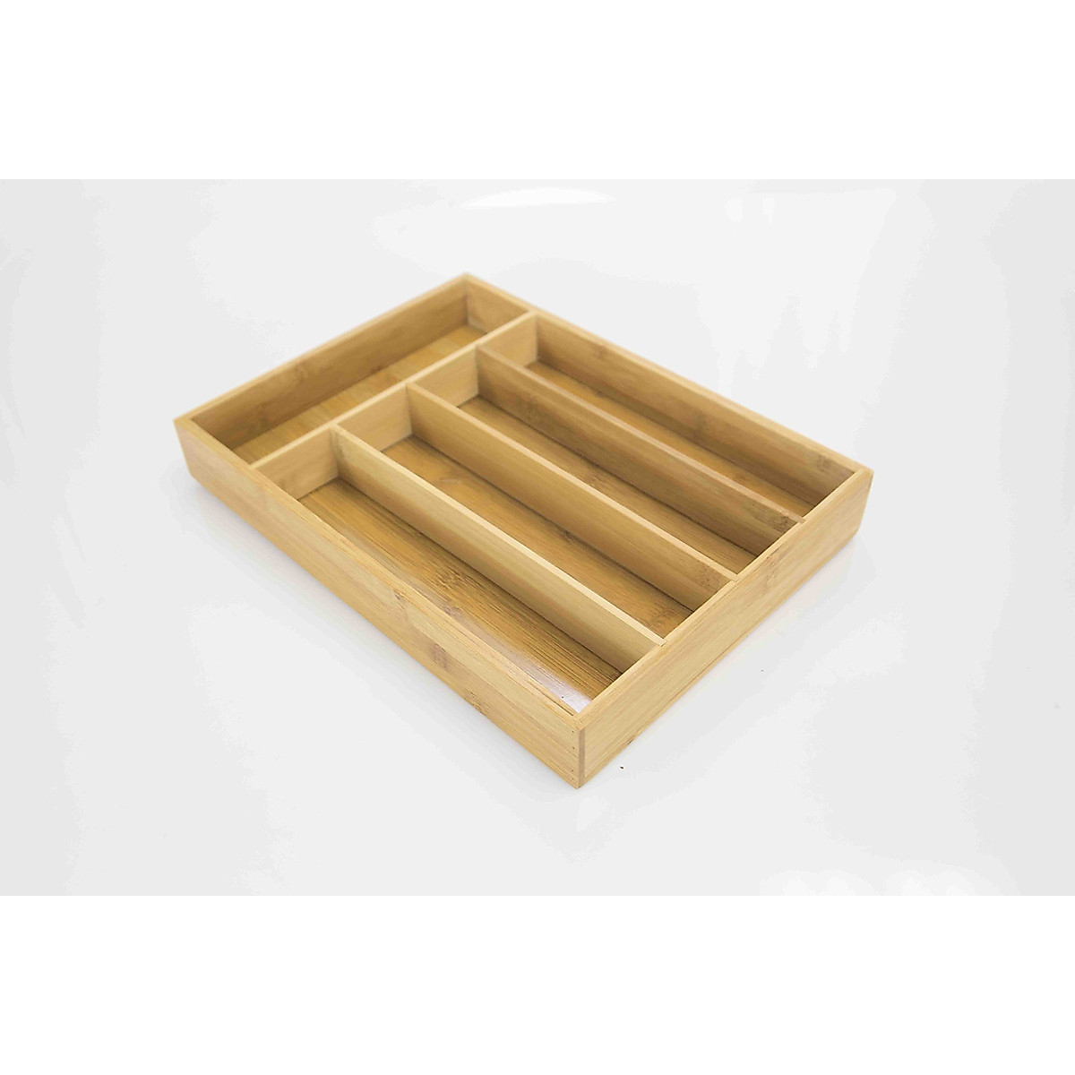 Home Basics Cutlery Tray Holder, Bamboo