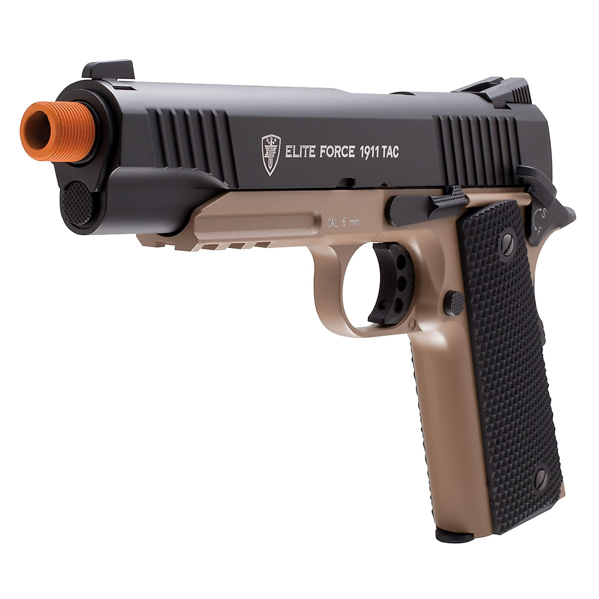 Elite Force 1911 Blowback 6mm BB Pistol Airsoft Gun, FDE/Black, 1911 TAC