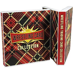 UniKeep WWE WrestleMania Themed Collectible Card Storage Binder - Comes With 20 Card Pages (Tartan)