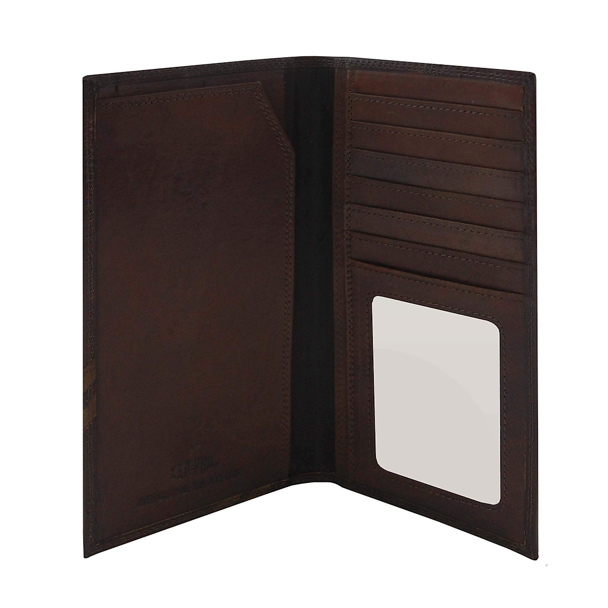 NCAA Florida Gators Zep-Pro Pull-Up Leather Long Secretary Embossed Wallet, Brown