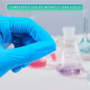 Annhua 0.2ml Microcentrifuge Tubes with Snap Cap 1000 Pcs, Disposable Micro Centrifuge Tubes Mini Microcentrifuge Tube Test Vials Plastic Sample Storage Container for Lab