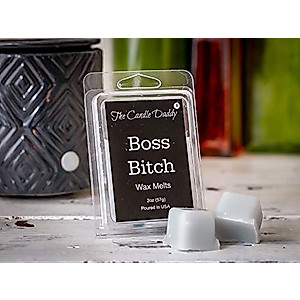 The Candle Daddy Boss Bitch - Apple Maple Bourbon Scent - Maximum Scented Wax Melt Cubes - 2 Ounce Package - Hand Poured in Indiana