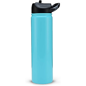 Seriously Ice Cold SIC 27oz Insulated Water Bottle Thermos, Premium Triple Layer Vacuum Stainless Steel, BPA Free Wide Mouth Lid with Carabiner Clip
