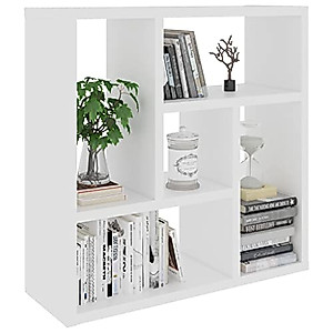 DiMorture Floating Shelves 5 Cube Intersecting Shelves, Easy-to-Install Wall Mounted Storage Display Shelves for Bedrooms and Living Rooms, White