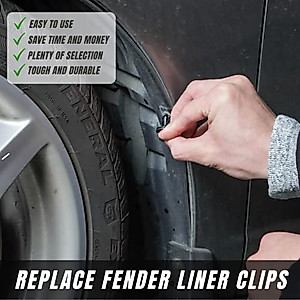 Sunplustrade 240 Pcs Bumper Clips Car Clips Plastic Rivets Fasteners Push Retainer Kit Most Popular Sizes Auto Push Pin Rivets Set for GM Ford Toyota Honda Chrysler