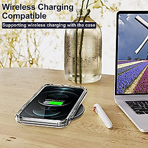 DorisMax iPhone 12 Pro Max Case,with [2 x Glass Screen Protector],Crystal Clear TPU Cover+Hard PC Bumper,Military Grade Shockproof Protective Phone Case for Apple iPhone 12 Pro Max 6.7" Clear