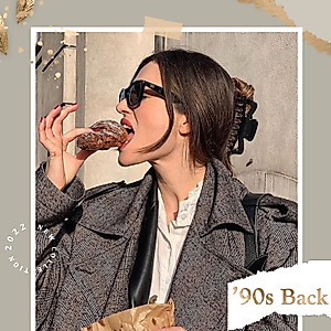 LILIEBE 5.5” Large Hair Claw Clips, Big Hair Clips Enough to Hold Your Hair, Hair Clips for Women Thick Hair (Shiny-4pcs)