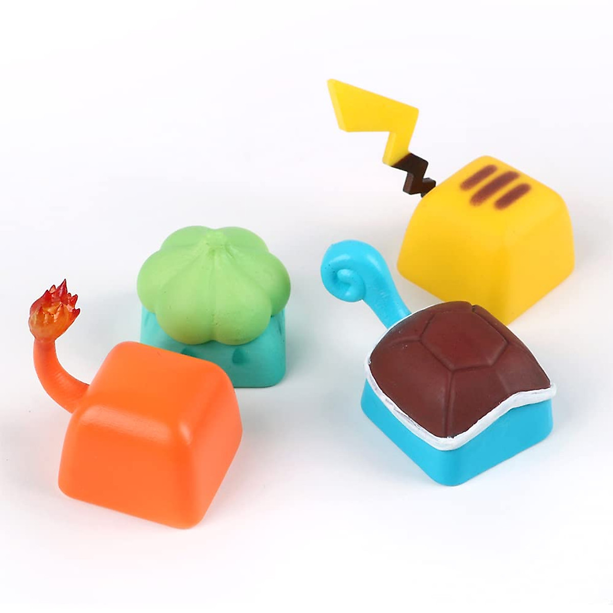 Little Fire Dragon Frog Seed Design Resin Keycaps for Cherry Mx Switch Mechanical Gaming Keyboard Use SA R1 (Potturtle)