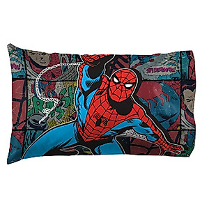 Marvel Spiderman 'Jump Kick' 3 Piece Twin Sheet Set