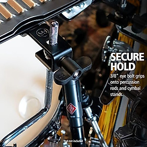 Meinl Percussion Crasher for Percussion Rigs and Drum Set, Medium Size-NOT Made in China-Guiro Style Steel Playing Surface and Standard 3/8" Eye Bolt Mount, 2-Year Warranty, Short M