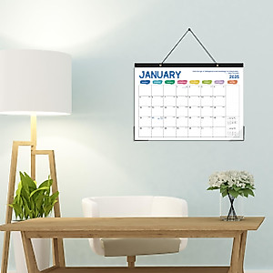 Desk Calendar 2023-2024 - 2023-2024 Desk Calendar, 18 Monthly Desk/Wall Calendar 2-in-1, 16.8" x 12", Jul.2023 - Dec.2024, Thick Paper with Corner Protectors, Large Ruled Blocks - Colorful Lump