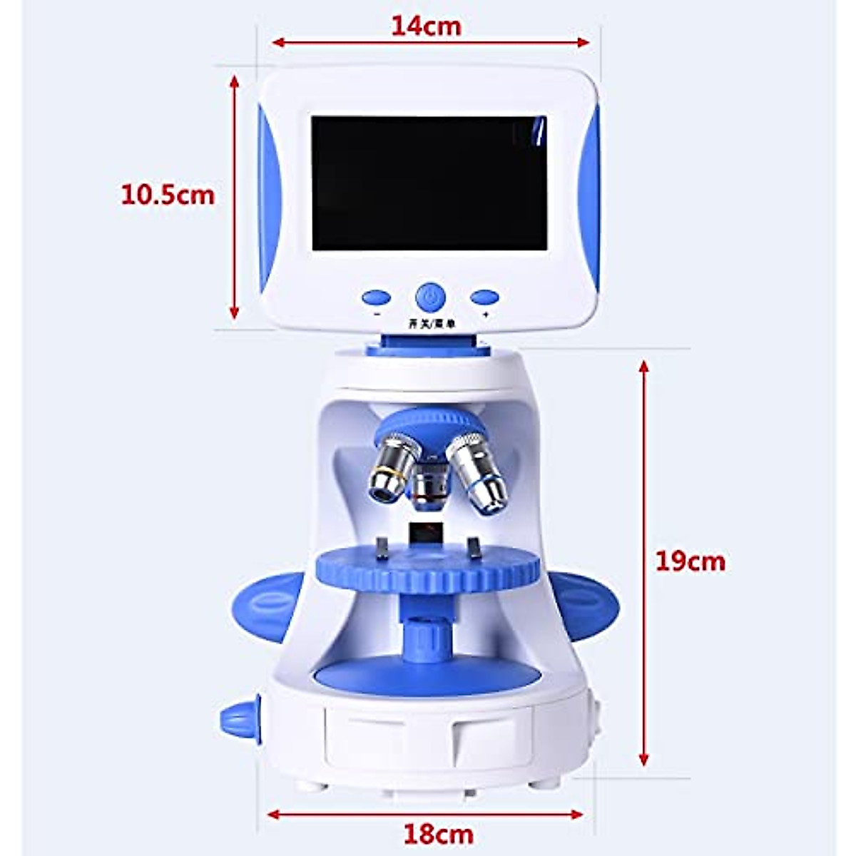 SDGH 4.3‘’ TV Microscope Biological Laboratory Lad Electronic Digital LED Student Education