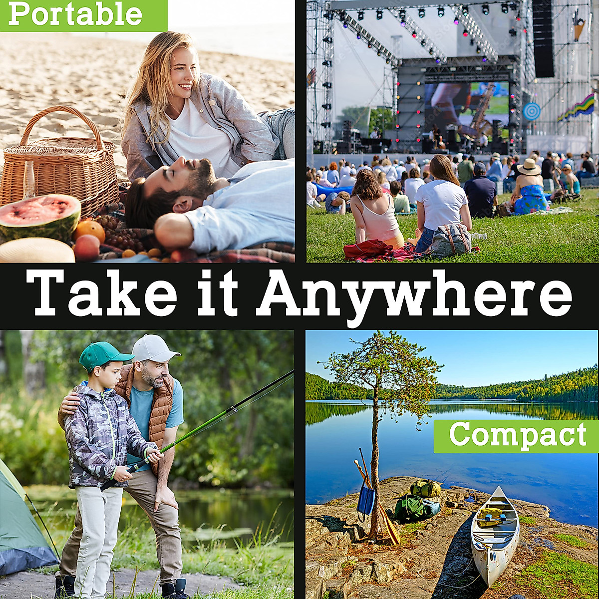 Outdoor 360 Small Camping Side Table 15x13x12” - Backpacking Table Lightweight - Folds up for Storage & Travel - Mini Nightstand - Foldable, Compact, Portable Camp Table