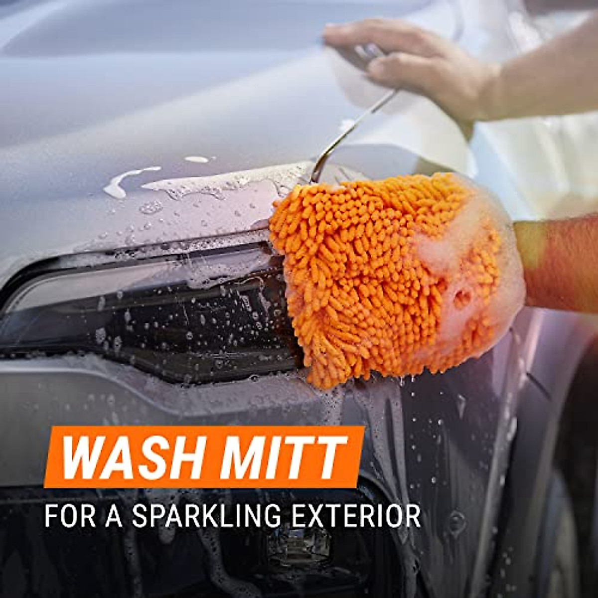 Car Wash Kit by Armor All, Includes Car Wash Soap, Wash Mitt & Microfiber Towel
