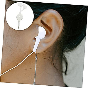 UKCOCO Wired Headphones Noise Cancelling Headphones Wired Ear Buds Headphone Wrap Noise Canceling Headphones Retractable Headphones Earplugs Earphone Soundproof Plug Sponge White