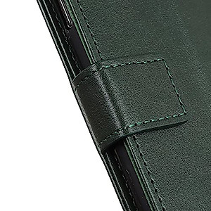 YBROY Case for Motorola ThinkPhone, Magnetic Flip Leather Premium Wallet Phone Case, with Card Slot and Folding Stand, Case Cover for Motorola ThinkPhone.(Green)