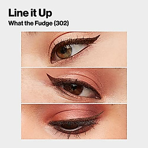 REVLON ColorStay Micro Easy Precision Liquid Eyeliner, Waterproof, Smudgeproof, Longwearing with Micro Felt Tip, 302 What the Fudge, 0.057 fl. oz