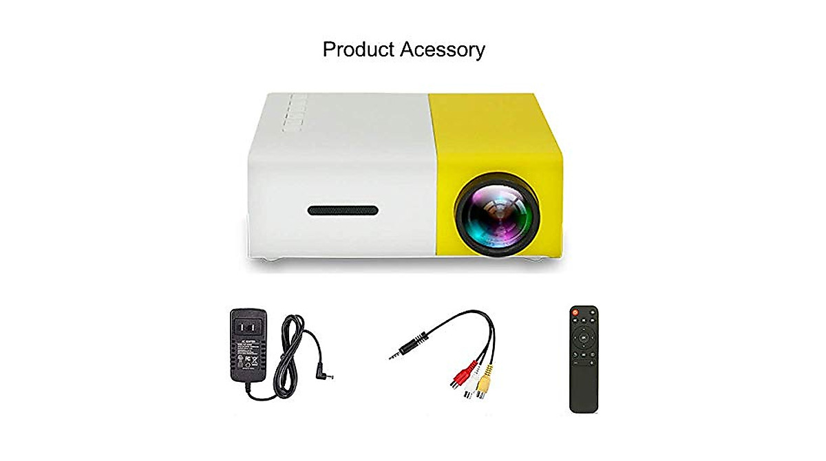 Zmucen Portable Mini Projector for Home & Business Use