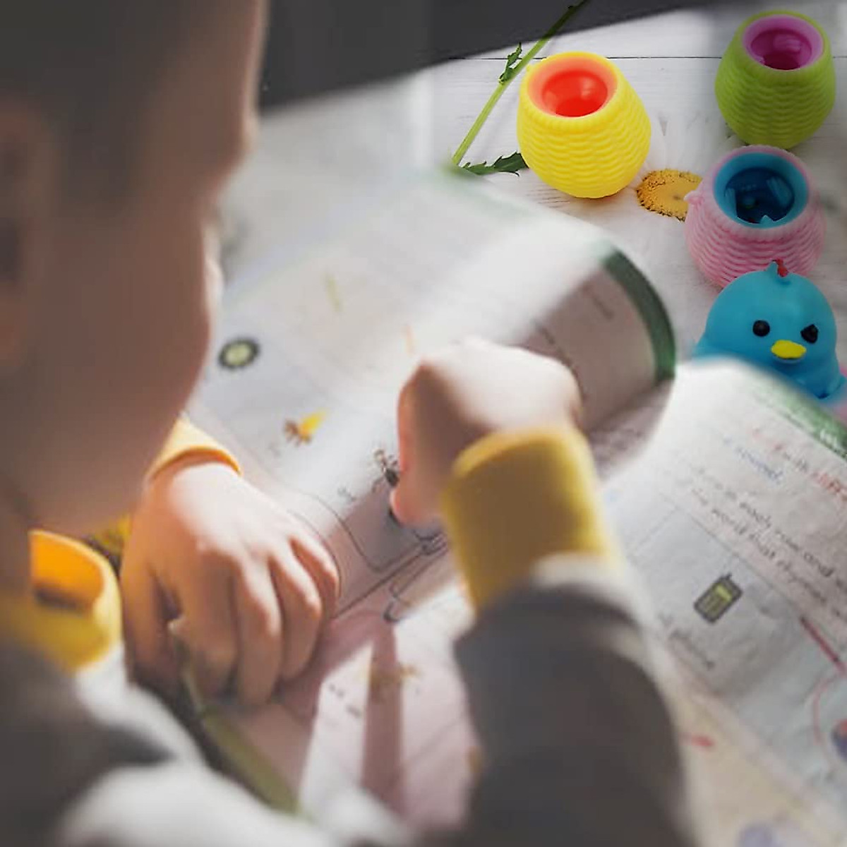 Chick Stress Squeeze Toy 3 Pack Cute Animal Funny Poultry Out of The Cage Decompression Evil Fun Toys for Adults and Kids Anti Stress Soft Sensory Fidget Toy(Boxed)