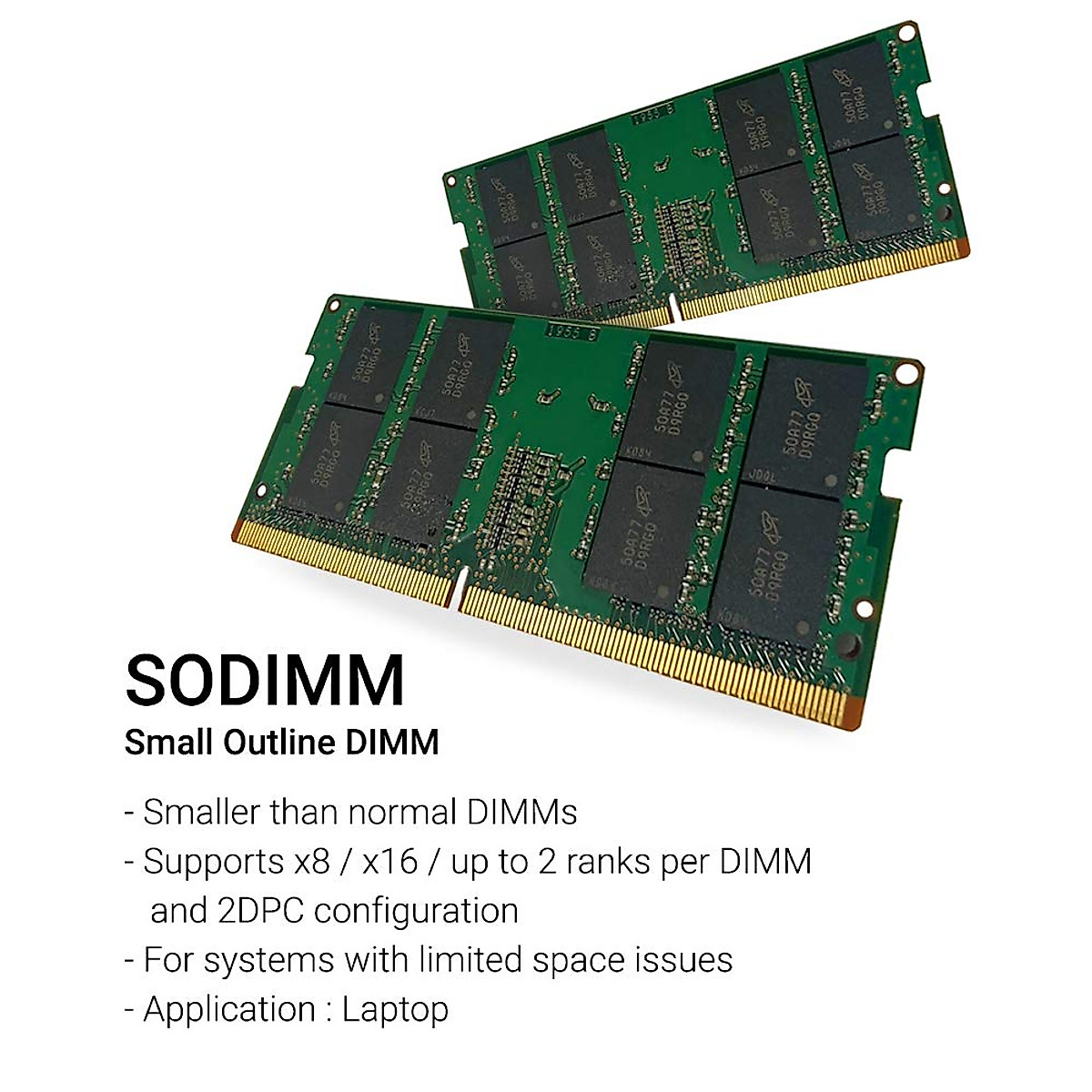 Brute Networks 6NX83AA-BN - 32GB DDR4-2666MHz 2Rx8 Non-ECC SODIMM (Compatible with OEM PN# 6NX83AA)