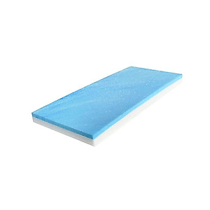 1 Pc of Bunk Cooling Gel Memory Foam Mattress Medium Firm Size 6" x 34" x 75"