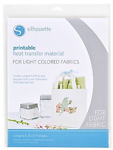 Silhouette Heat-Print-LT Printable Heat Transfer Material for Light Fabrics