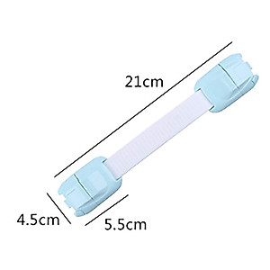 Toxz 4Pcs Baby Safety Drawer Locks Baby Safety Door Drawer Lock Safety Protection,Refrigerator Locks with Adhesive,PP Material,Good Flexibility,Microwave Ovens Locks