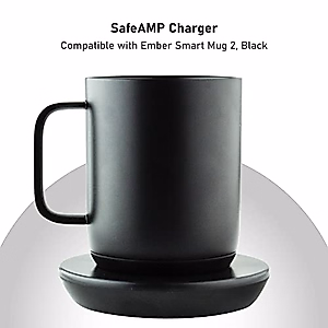 SafeAMP Charger Compatible with Ember Smart Mug 2 (Black)