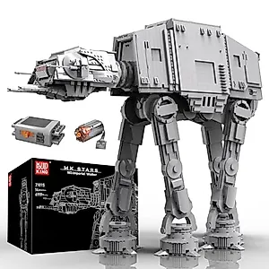 Mould King 21015 Star Plan Toy MOC Movie Game 6919+ PCS Scale Motorized Walking Imperial Interior Walker Electric UCS All-Terrain Panzer Transport