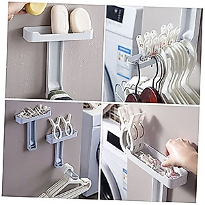 Cabilock 3pcs Hanger Storage Rack Collapsible Garment Rack Wall Mount Clothing Rack Wall Mounted Clothes Rack Home Clothes Storage Organizer Clothes Hangers Storage Stacker Coat Hanger Rack