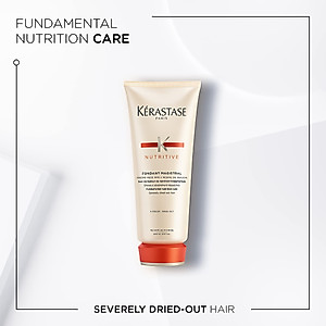 Kerastase Nutritive Lait Vital Conditioner | Nourishing, Lightweight Formula for Hydration | Boosts Shine for Healthy Hair and Easily Detangles | For Normal or Dry Hair | Old Packaging | 6.8 Fl Oz