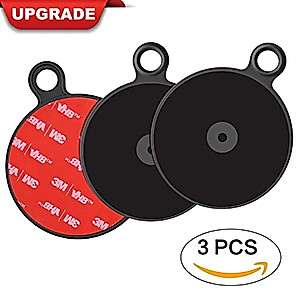 [3 Pack] Dashboard Pad Mounting Disk for Suction Cup Phone Mount & for Tom Tom Garmin GPS Suction Mount Sat Nav Dash Cam Holder Stick On Universal Dash Mount Pad w/3M Adhesive 70mm Diameter 3 Pcs