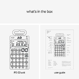 Teenage Engineering Pocket Operator PO-33 K.O.! Micro Sampler and Drum Machine with Built-in Microphone, Sequencer and Effects