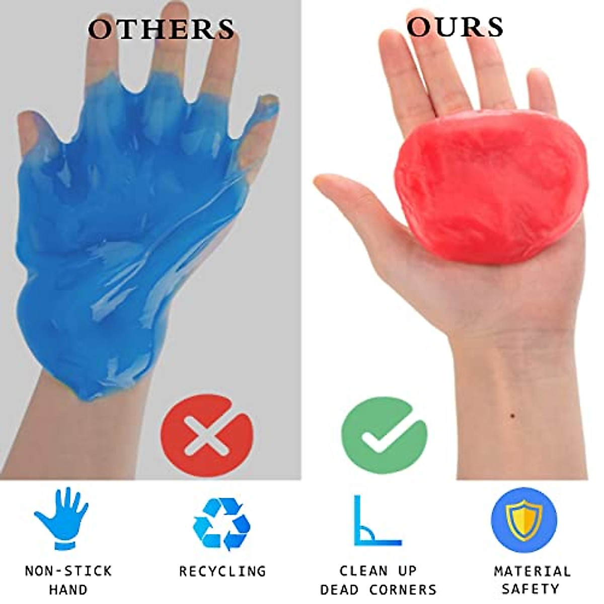 Car Cleaning Gel,2023 Car Accessories for Women and Man, 5-Pack Car Cleaning Supplies, Universal Car Detailing Kit,Auto Car Cleaning Kit Car Interior Cleaner for PC Tablet Laptop, Air Vents, Camera