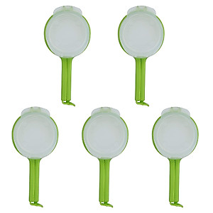 Bag Clips for Food, 5Pcs Reuseable Plastic Food Storage Sealing Clip with Pour Spouts for Food Kitchen Tools, Kitchen Chip Bag Clips