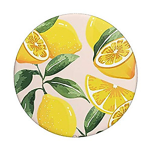 Lemon Pattern Phone Popper PopSockets Swappable PopGrip