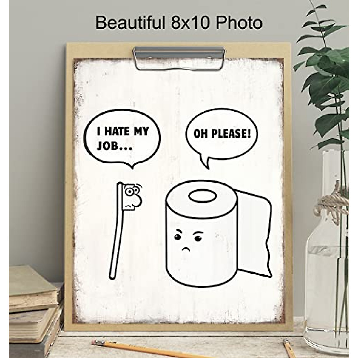 Rustic Bathroom Decor Funny Bathroom Decor - Bathroom Wall Art - Bathroom Pictures - Bath Wall Decor - Restroom Sign - Bathroom Sign - Bathroom Wall Decor - Cute Bathroom Accessories - Powder Room Art