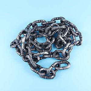 Hosfairy 5.9 Ft Halloween Chains Plastic Chains Props for Halloween Party Decoration Cosplay Accessory