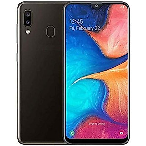Samsung Galaxy A20 US Version GSM Unlocked not CDMA Cell Phone with 32GB Memory, 6.4" Screen, 12 Month Samsung US Version, Black with Free Tempered Glass