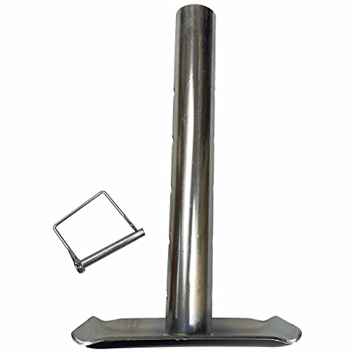 Class A Customs | TJFP-LZ-01 | Trailer Tongue Jack Exteded Reach Zinc Plated Foot Pad (2000lb Capacity) | for Campers RV and Cargo Trailers Tongue Mounted Jack