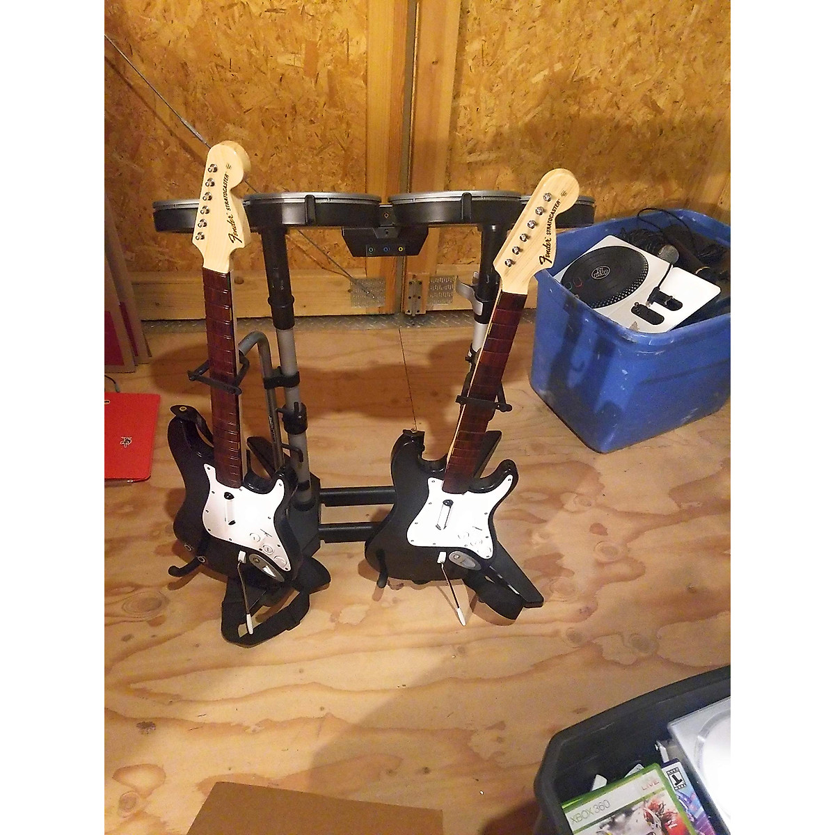 PS3 ROCK BAND 1 Special Edition Bundle Set Drums/Guitar/Mic/Game playstation-3