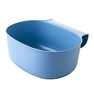 LFOEwpp7 Over The Cabinet Door Garbage Holder Wastebaskets Trash Rack Cupboard Storage Hanger Waste Bins Basket Hanging Trash Can Rubbish Rack Blue