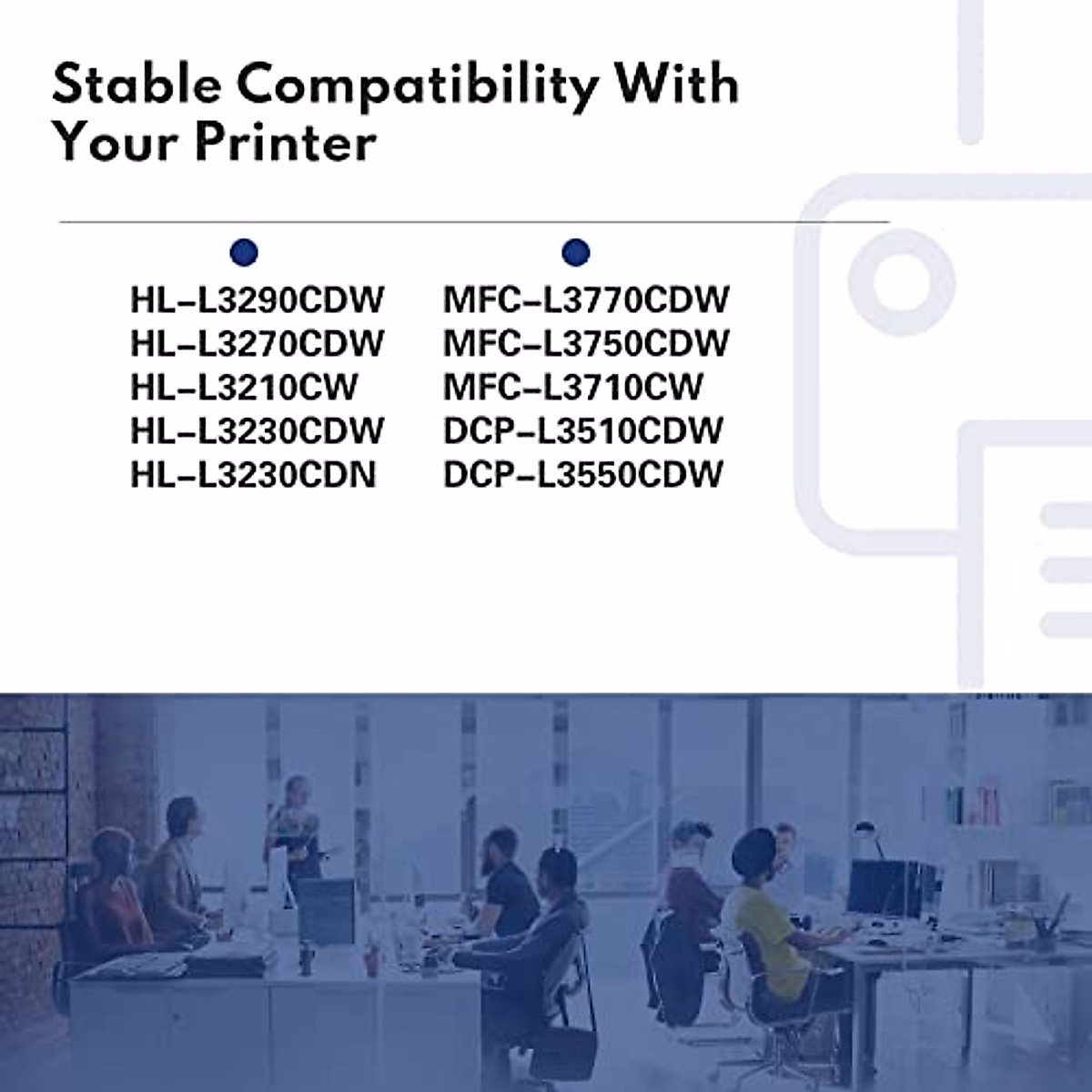 TN227 Toner Cartridge Compatible for Brother TN227 TN-227 Toner Cartridge Replacement for MFC-L3770CDW 3750CDW 3710CW HL-L3290CDW 3270CDW 3210CW 3230CDW 3230CDN (4 Pack