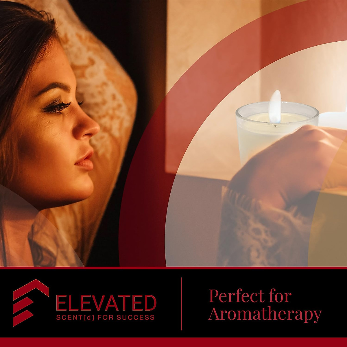 Elevated Scente[d] Candles - Cinnamon Pine Candle | Soy Christmas Candles with Winter Candle Scents | Cozy Season Candle Jar - 70h Long Burning Time | 9.1oz Large