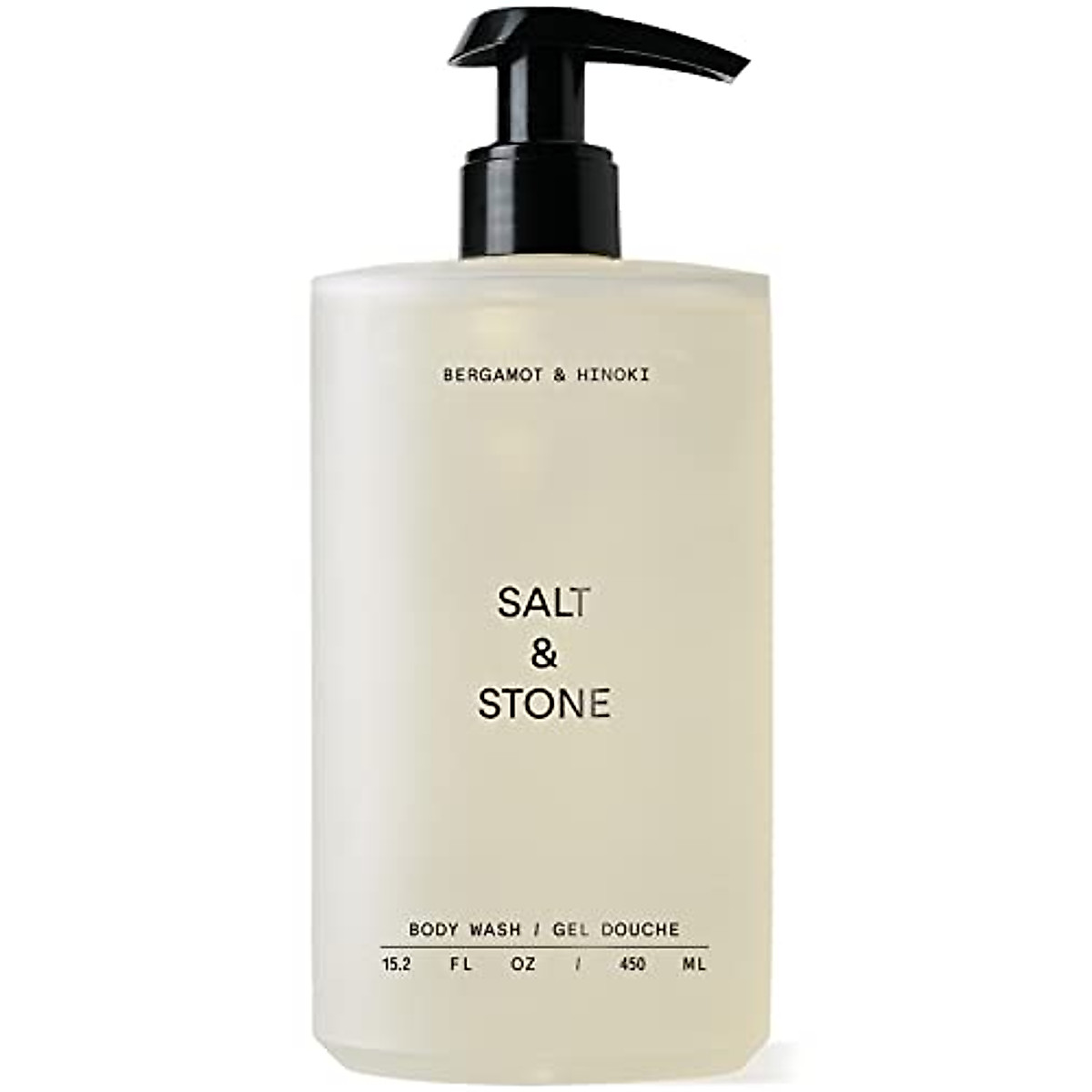 Salt & Stone Antioxidant-Rich Body Wash | Hydrating Gel Cleanser | Clean, Nourish & Soften Skin | Made with Niacinamide & Hyaluronic Acid | Free From Parabens, Sulfates & Pthalates (15.2 oz)