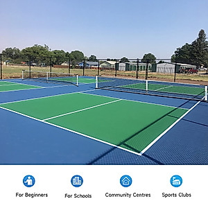 X-ACE 匹克球网套装 22 英尺(黑色和白色套装)X-ACE Regulation Pickleball Set with Net | 4 Paddles | 4 Outdoor Pickleball Balls - Portable 22FT Pickleball Net System All in One Pickle-Ball Equipment Carry Bag (NET SET)