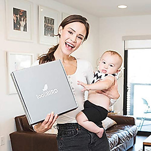 LooliBird Baby Monthly Milestone Blanket - 8 Milestone Cards Number Frame in a Gift Box - Fleece Baby Month Blanket for Baby Pictures - Baby Milestone Blanket Girl or Boy